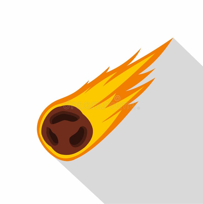 Flame Meteorite Icon, Flat Style Stock Vector - Illustration of ... Flame Meteorite Icon, Flat Style Stock Vector - Illustration of ...