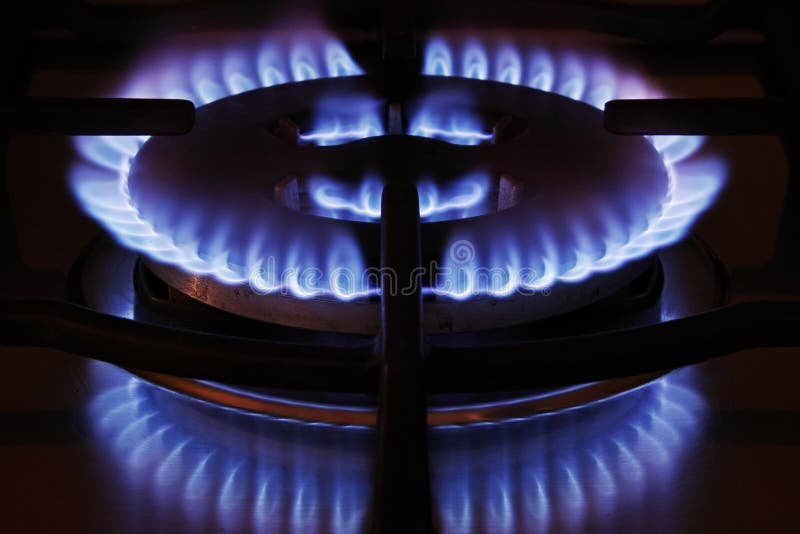 Flame of a Methane Gas Burner Stock Photo - Image of methane, fires ...