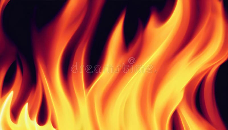 Flame Motion on Abstract Background. Red Fire Texture, Orange Burn ...