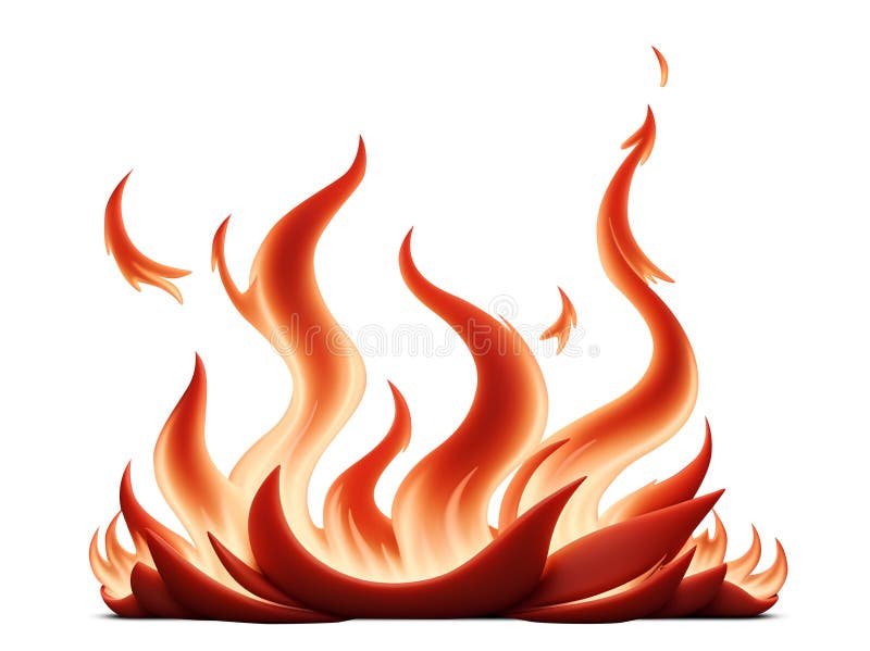 Flame Motion on Abstract Background. Red Fire Texture, Orange Burn ...