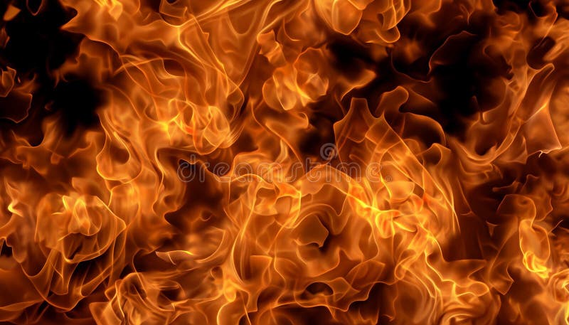 Flame Motion on Abstract Background. Red Fire Texture, Orange Burn ...