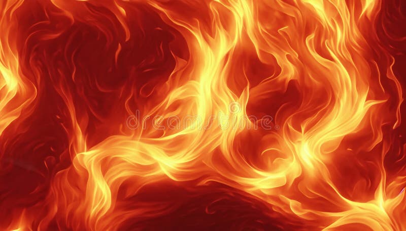 Flame Motion on Abstract Background. Red Fire Texture, Orange Burn ...