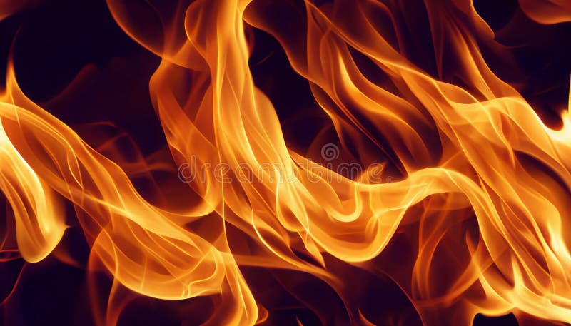 Flame Motion on Abstract Background. Red Fire Texture, Orange Burn ...