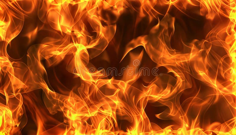 Flame Motion on Abstract Background. Red Fire Texture, Orange Burn ...