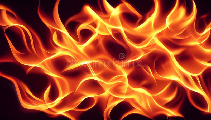 Flame Motion on Abstract Background. Red Fire Texture, Orange Burn ...