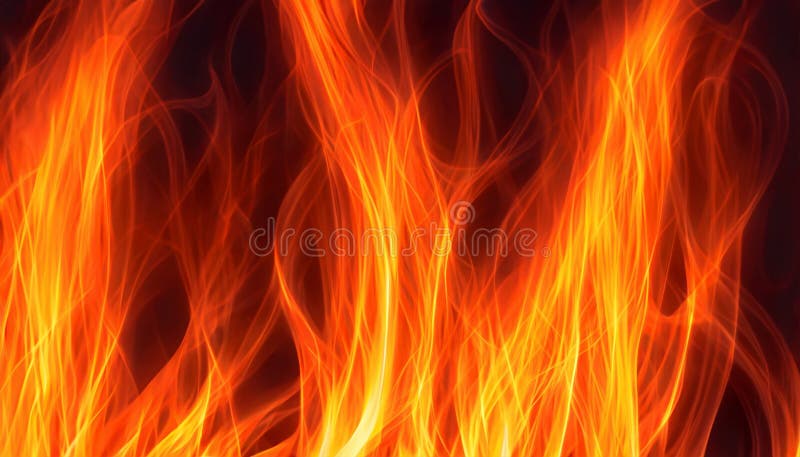 Flame Motion on Abstract Background. Red Fire Texture, Orange Burn ...