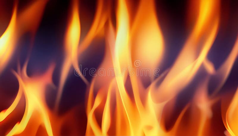 Flame Motion on Abstract Background. Red Fire Texture, Orange Burn ...
