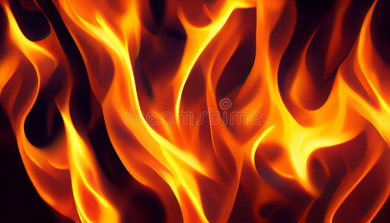 Flame Motion on Abstract Background. Red Fire Texture, Orange Burn ...