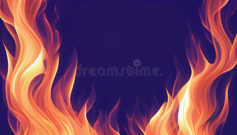 Flame Motion on Abstract Background. Red Fire Texture, Orange Burn ...