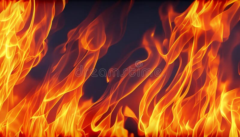 Flame Motion on Abstract Background. Red Fire Texture, Orange Burn ...