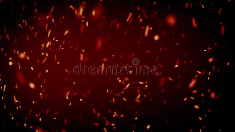 3d Animation Burning Comet or Meteor with Fiery Tail is Flying on Black Background. Motion ...