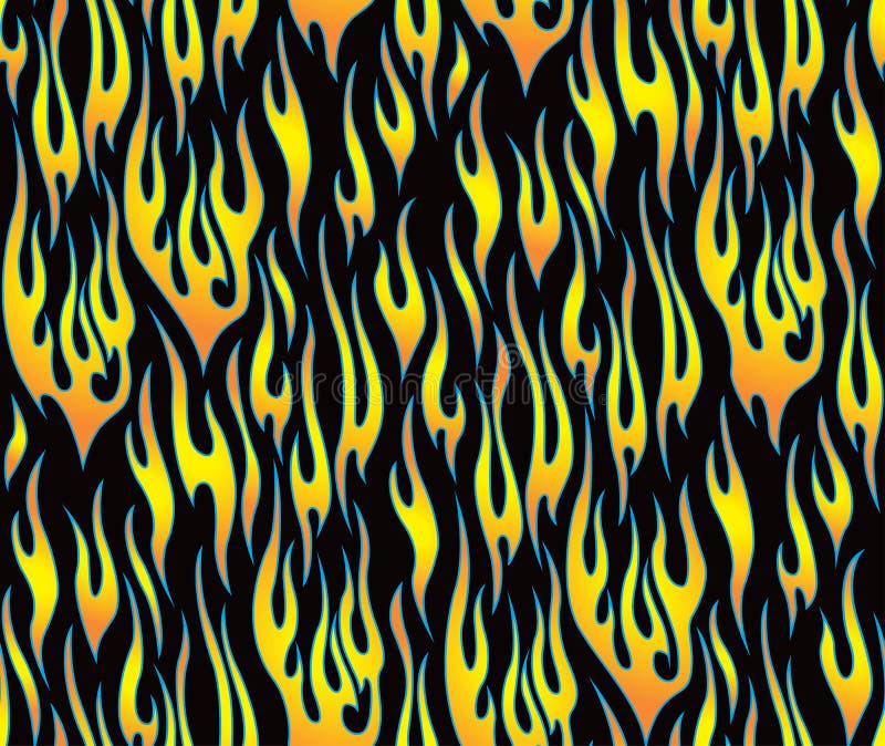 Seamless Fur or Flame Pattern Background Stock Vector - Illustration of ...