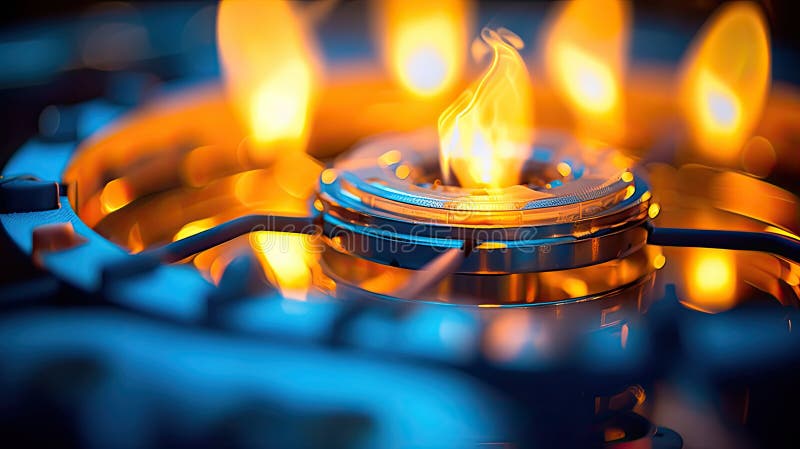 Flame pilot light stock illustration. Illustration of ignition - 313671659