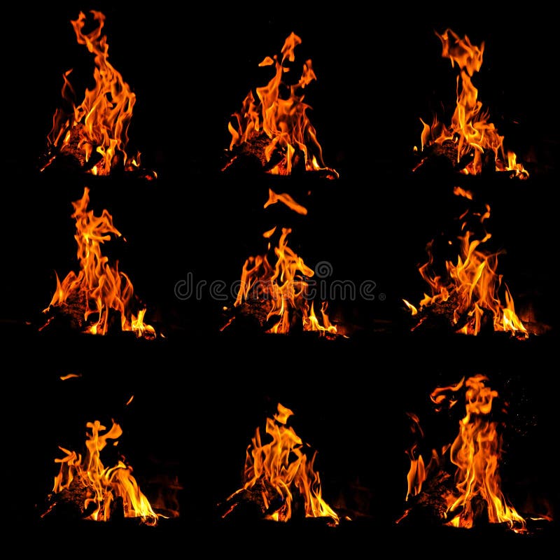 Flame set stock photo. Image of heat, dark, fireplace - 41792786