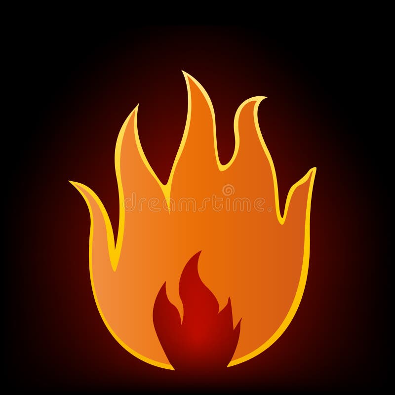 Flame sign stock vector. Illustration of graphic, explosives - 26432162
