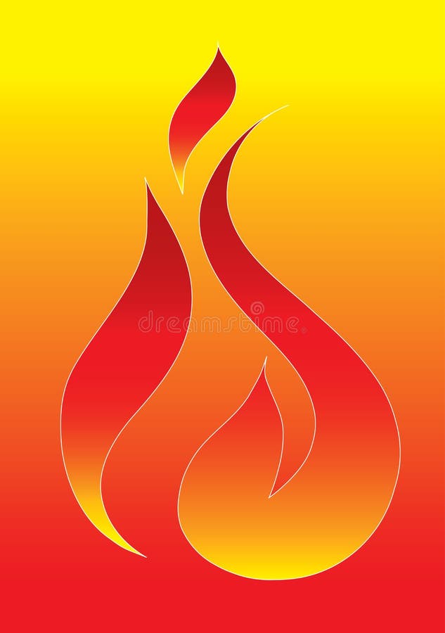 Flame symbols stock illustration. Illustration of design - 24777693