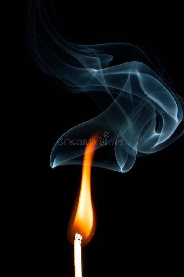 Flame with smoke stock image. Image of flame, power, match - 25246349