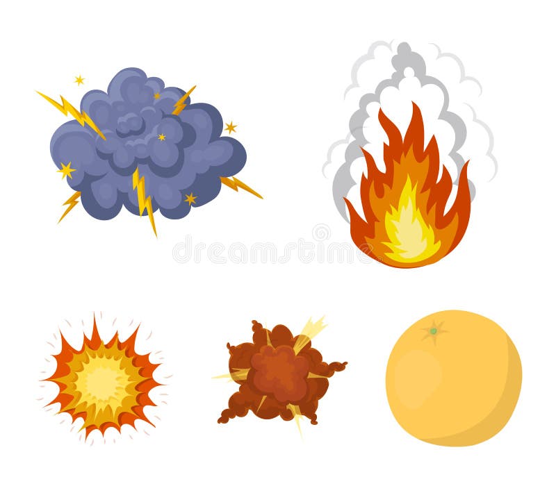 Flame, Sparks, Hydrogen Fragments, Atomic or Gas Explosion ...