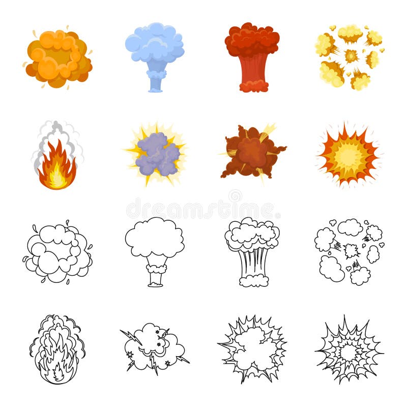 Flame, Sparks, Hydrogen Fragments, Atomic or Gas Explosion ...