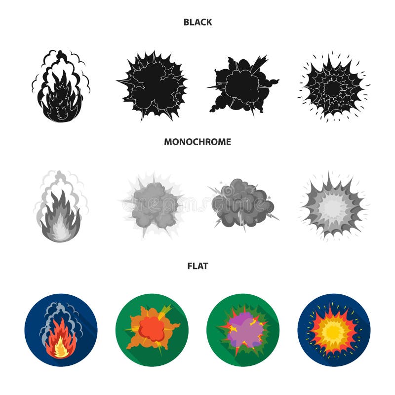 Flame, Sparks, Hydrogen Fragments, Atomic or Gas Explosion ...