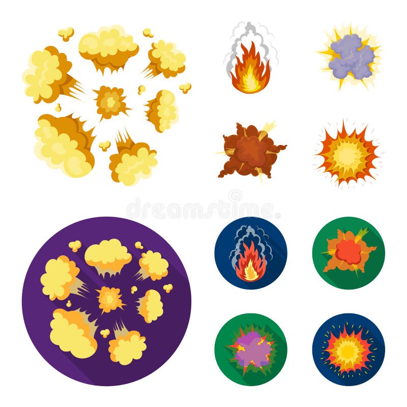 Flame, Sparks, Hydrogen Fragments, Atomic or Gas Explosion ...