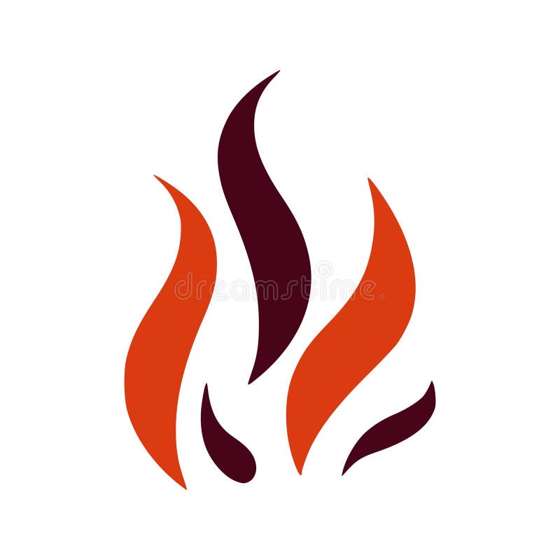 Flame Vector in Dark Red an Orange Stock Photo - Illustration of heat ...