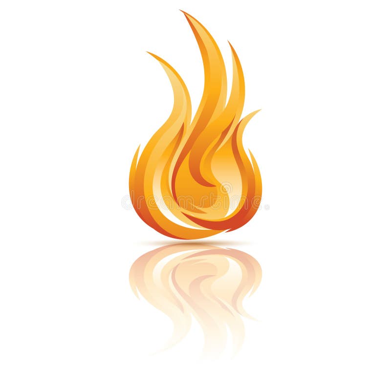 Flame. Vector Illustration Decorative Design Stock Vector ...