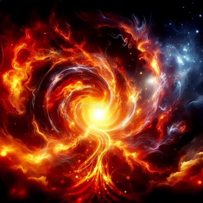 Flame Warp - Hell s Gate 1 stock illustration. Illustration of universe ...