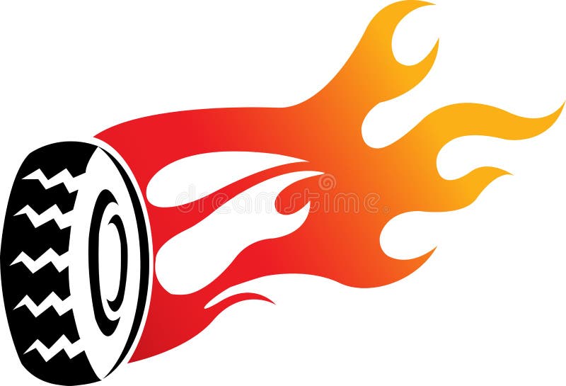 Tribal Hot Rod Flame Motorcycle and Car Decal Graphic Stock Vector ...