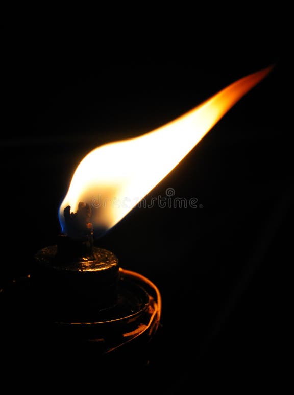 Flame in wind stock photo. Image of reflection, flame - 6053052