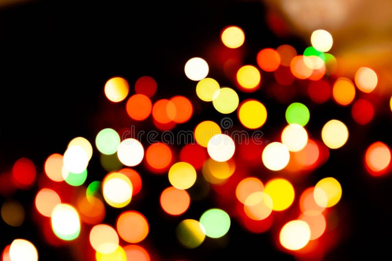 Flameboyant Bright Blurred Lights on Dark Background Stock Image ...