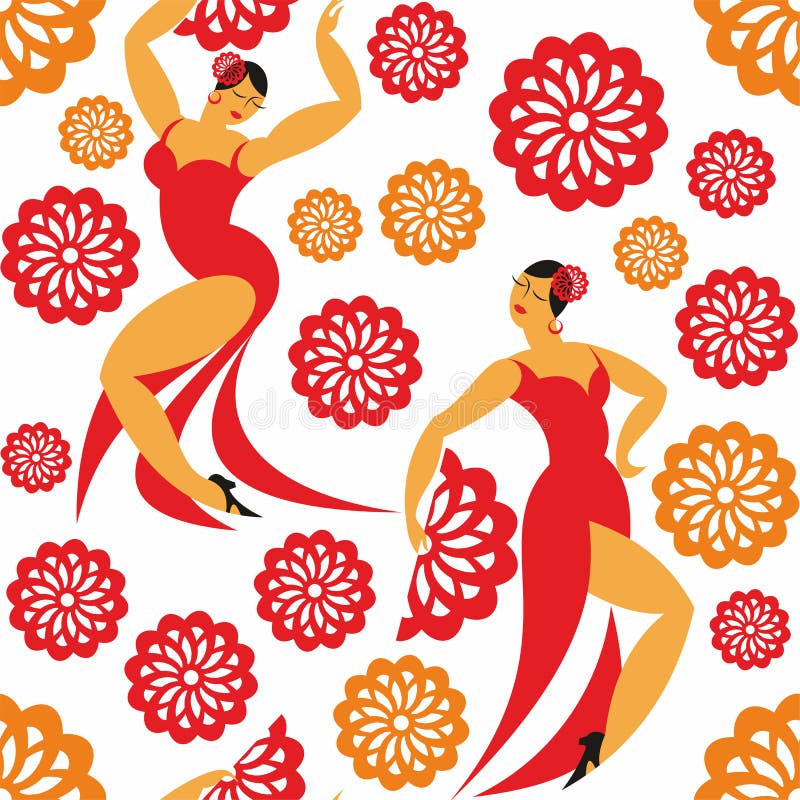 Spanish dance Paso Doble stock vector. Illustration of tango - 69595520