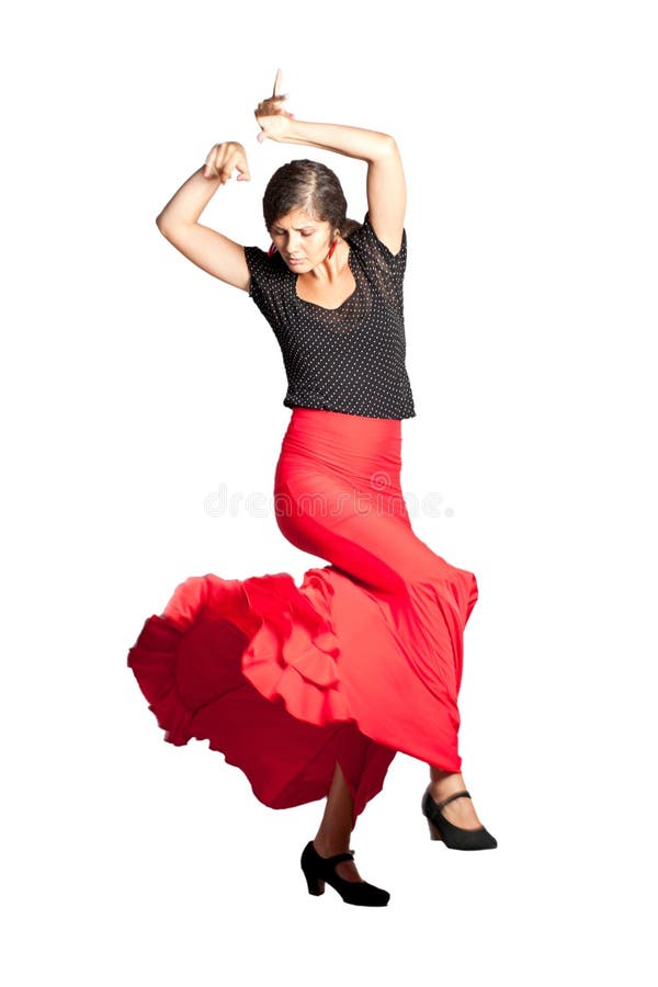 Flamenco pose stock image. Image of europe, dress, black - 25123365