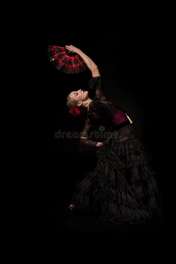 Flamenco Dancer with Hand on Hip Stock Photo - Image of spanish ...