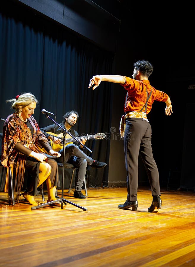 Flamenco Ensemble: Dancer Leading Performance with Musicians, Copy ...