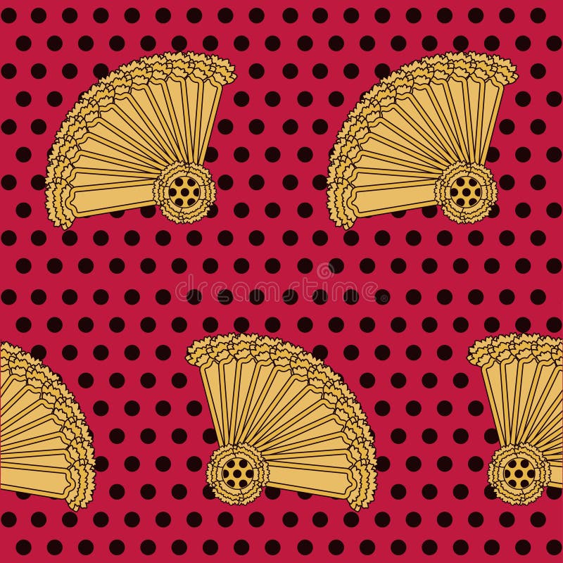 Flamenco Seamless Pattern, Vector Stock Vector - Illustration of ...