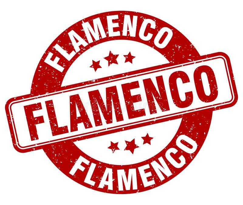 Flamenco Stamp. Flamenco Label. Round Grunge Sign Stock Vector ...
