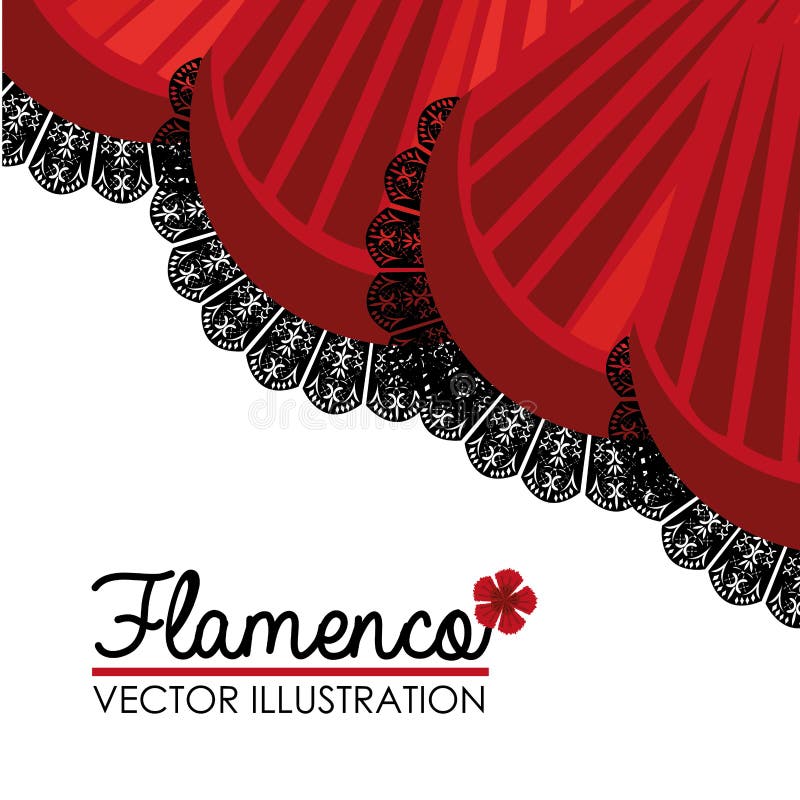 Flamencodesign, Vektorillustration Vektor Abbildung - Illustration von ...