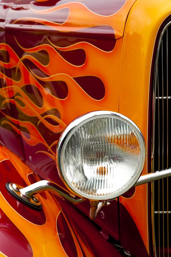 Hot Rod Flames stock image. Image of chrome, flames, nostalgia - 35871855