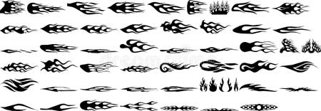 Flames stock vector. Illustration of freak, creative, clip - 4807336