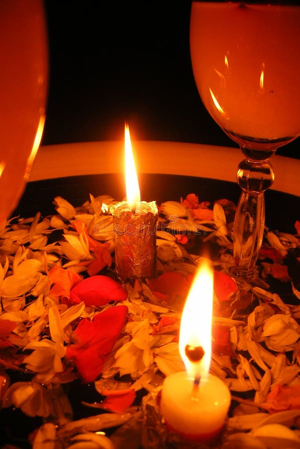 Flames stock photo. Image of moments, petals, glass, candle - 8375060