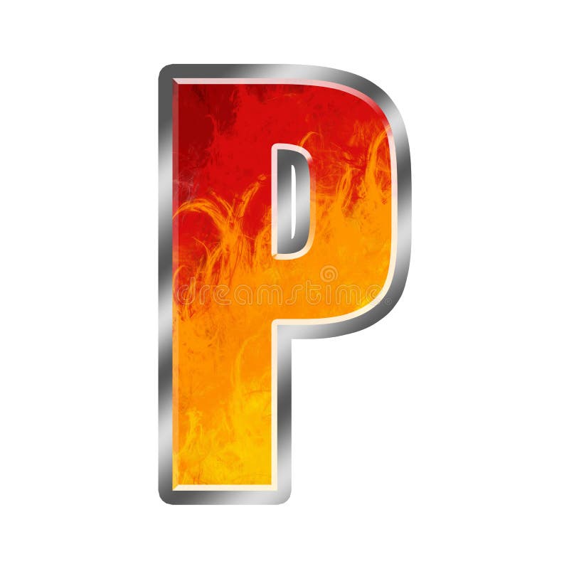 Flames Alphabet Letter R stock illustration. Illustration of frame ...