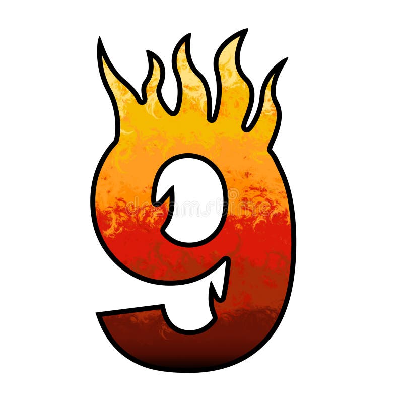 Flames Alphabet Letter M stock illustration. Illustration of letters ...