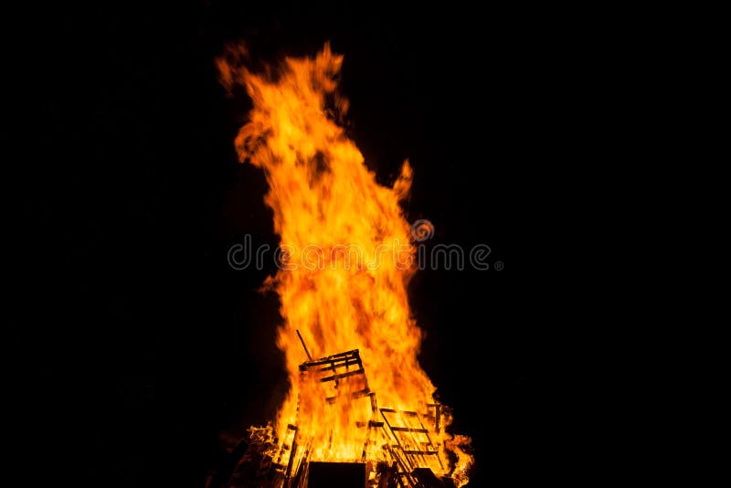 Flames of big fire stock image. Image of high, black - 38685285