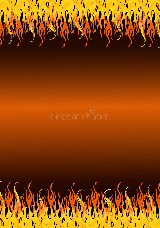 Flames border stock vector. Image of headline, fire, element - 23003730