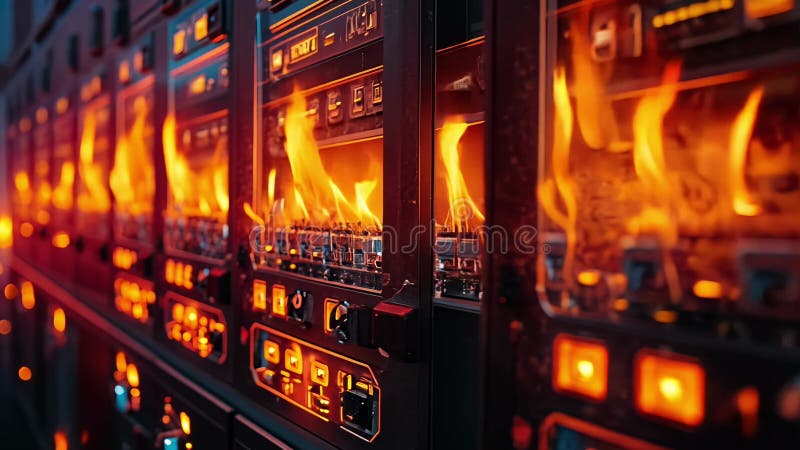Flames Engulf Vending Machines in a Dramatic Fire Incident at a ...