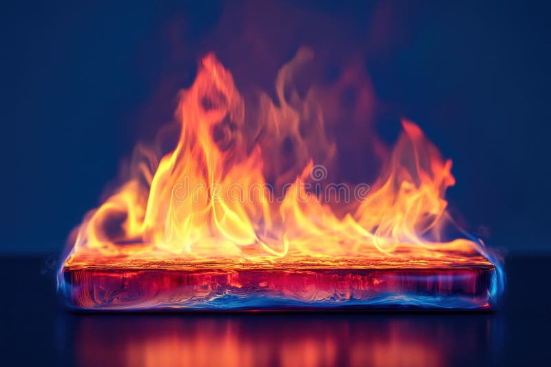 Flames Engulfing a Transparent Layer on a Dark Surface during a Dynamic ...