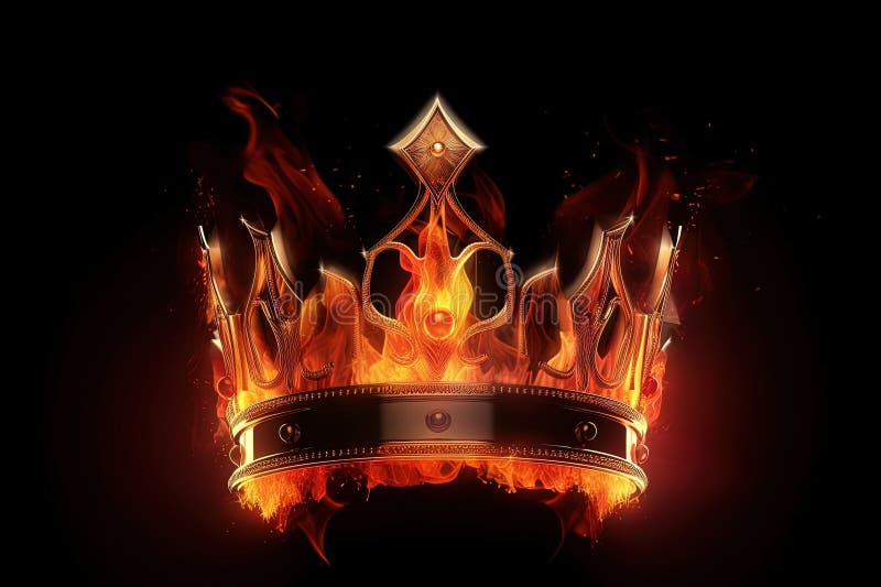 Fire Crown Logo Designs Concept Vector. Flame Crown Logo Template ...