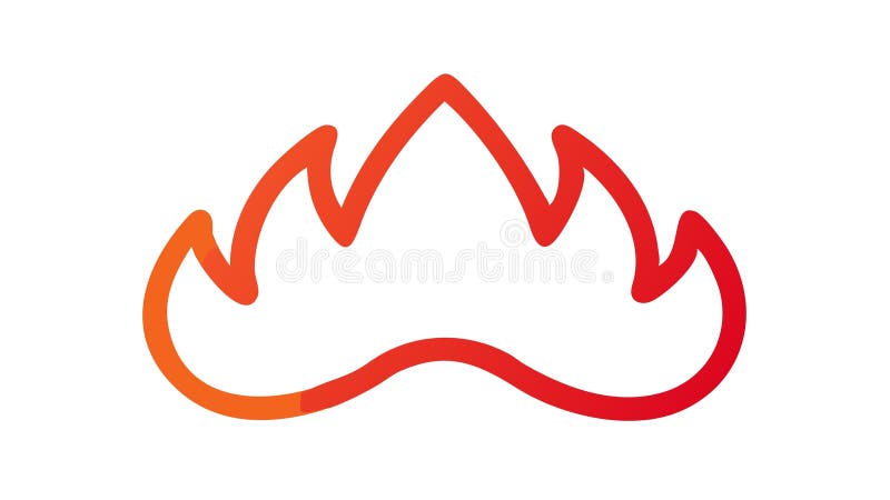 Flames Fire Icon, Heat Energy Element Symbol, Vector Design Generative ...