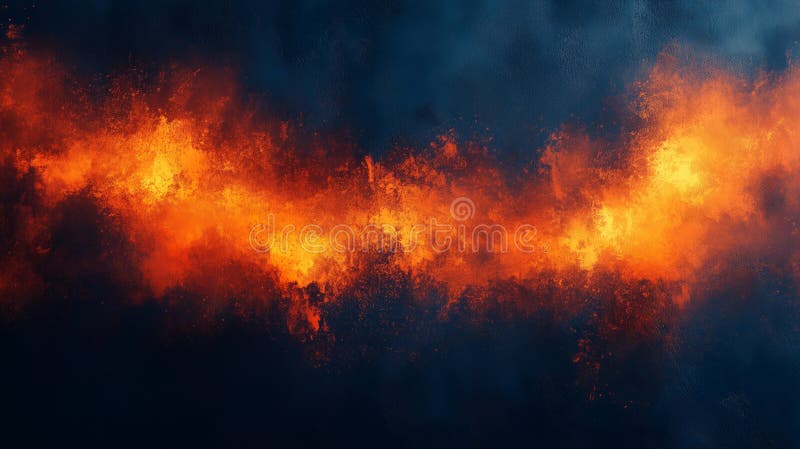 Flames Flicker and Dance Against a Dark Backdrop in a Dramatic Display ...